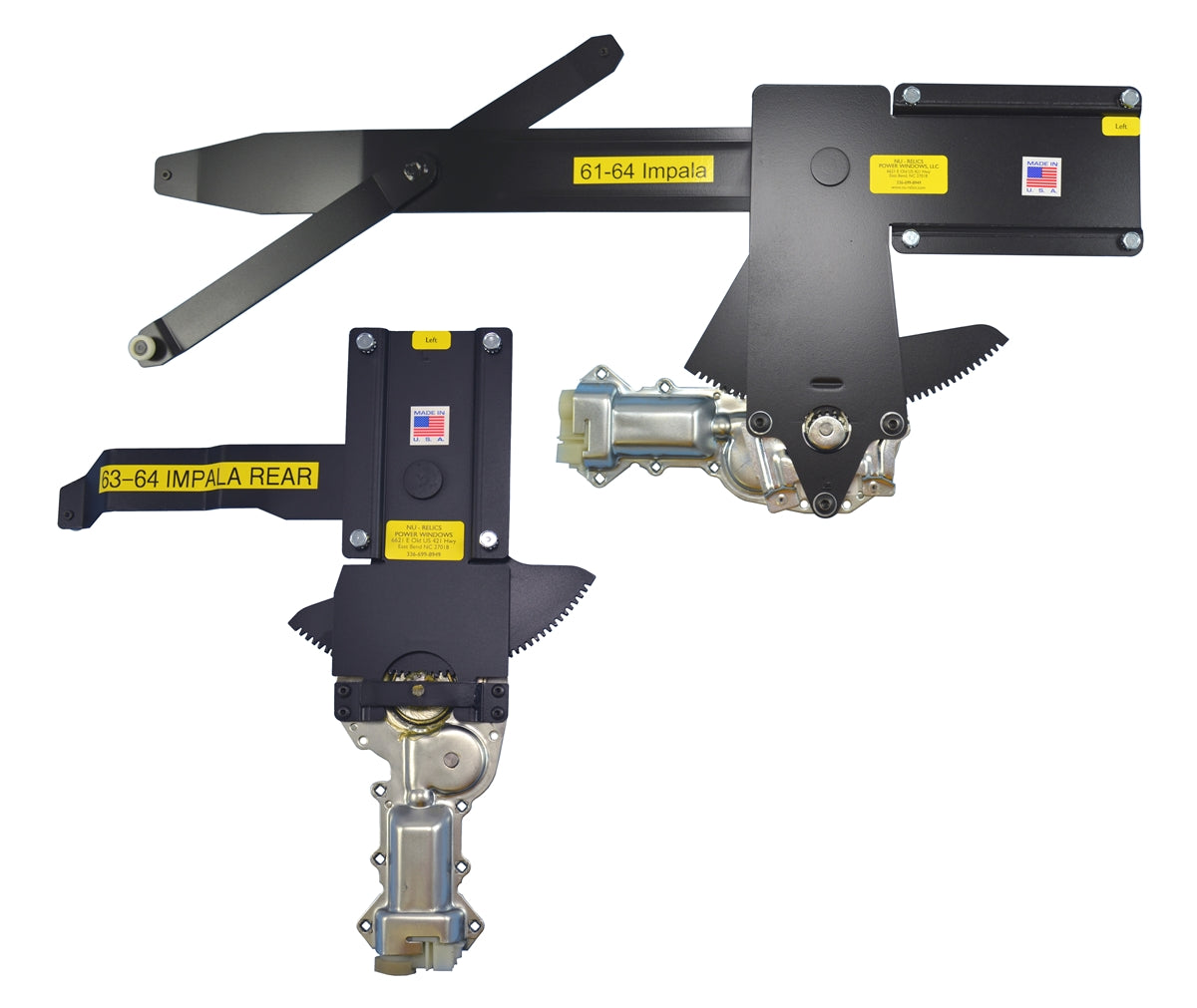 ’63–’64 Impala Power Window Kit | Hardtop/Coupe — 4 Windows w/ 4-Way Switch