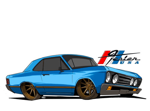 FESLER PROJECT 67 CHEVELLE STICKER