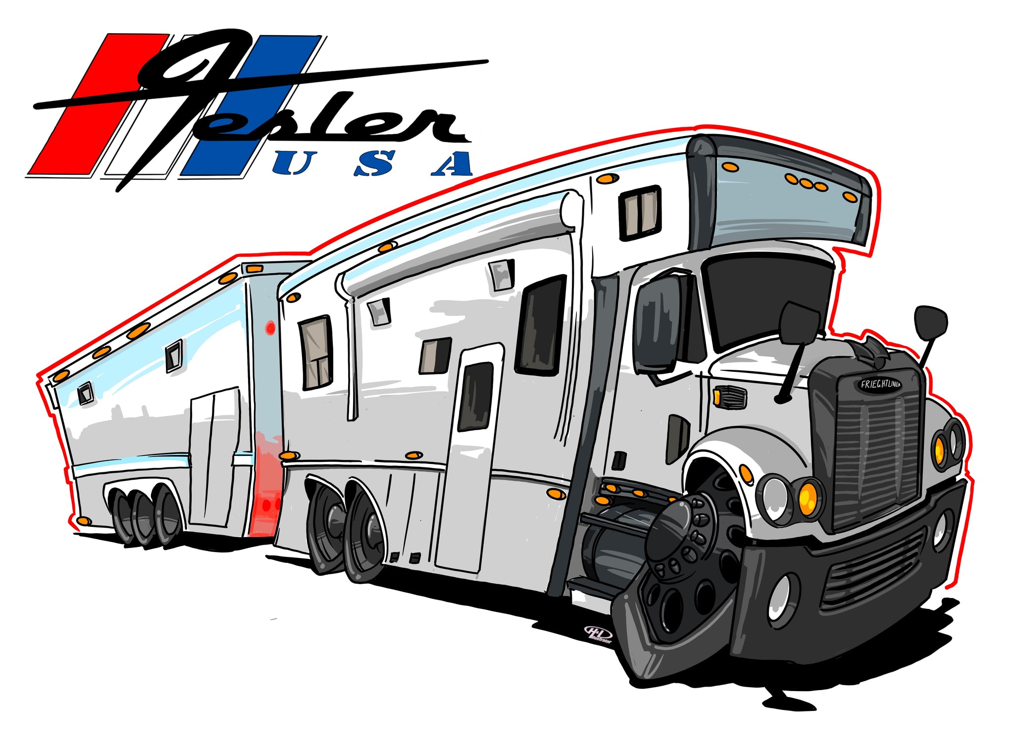 FESLER BIG RIG STICKER